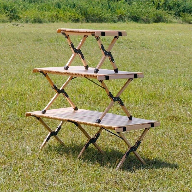 折りたたみ木製テーブル 幅90cm テーブル ポータブル アウトドア
