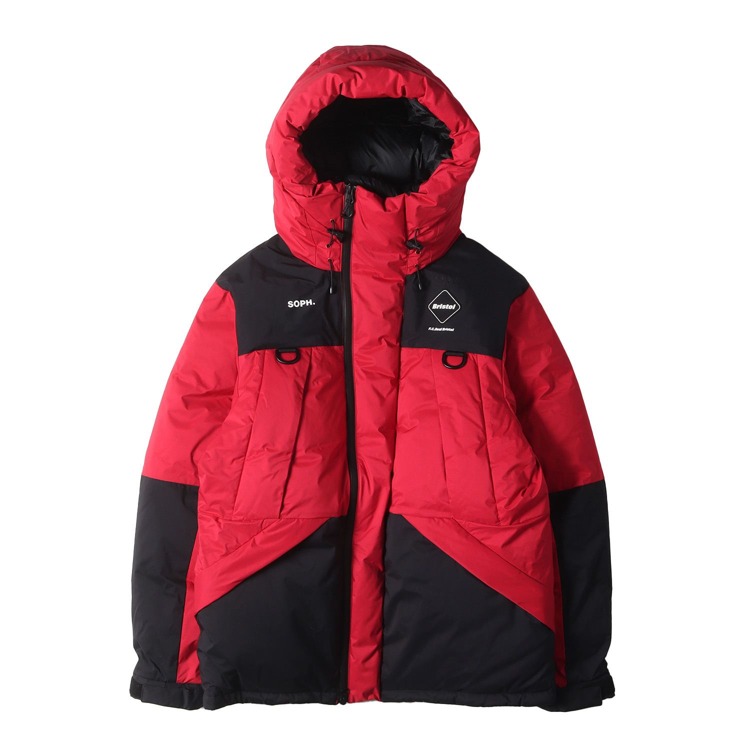 F.C.Real Bristol エフシーレアルブリストル ジャケット サイズ:XL 21AW ダウン ベンチパーカー (DOWN BENCH PARKA) レッド ブラック 赤黒 アウター ...
