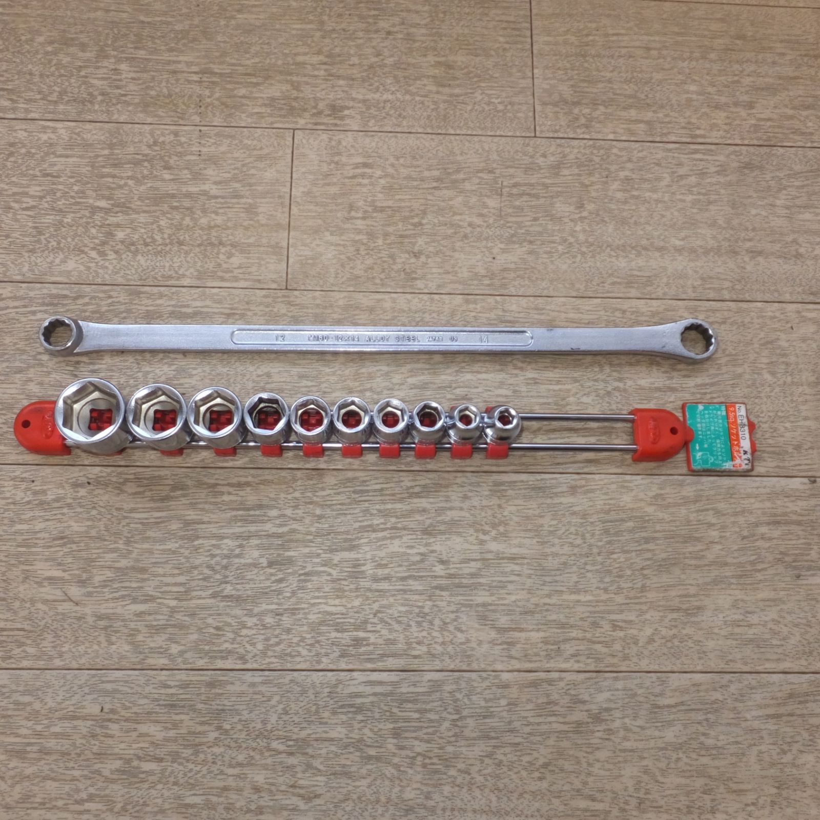 [送料無料] ★京都機械工具 KTC ロングストレートメガネレンチ M160-12×14 9.5sq.ソケットホルダー EHB310 各種 ソケット 10点 セット★ - メルカリ