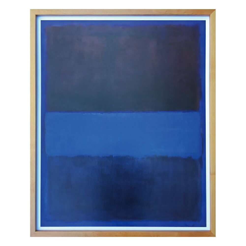 絵画 マーク ロスコ NO. 61 RUST AND BLUEBLUE, 1953 抽象画 額付 シンプル フレーム付き アート リビング ...