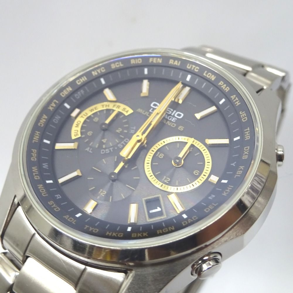 Ft595543 カシオ 腕時計 リニエージ WaveSeptor Multi Band6 LIW-M610TDS ブラック文字盤 メンズ ...