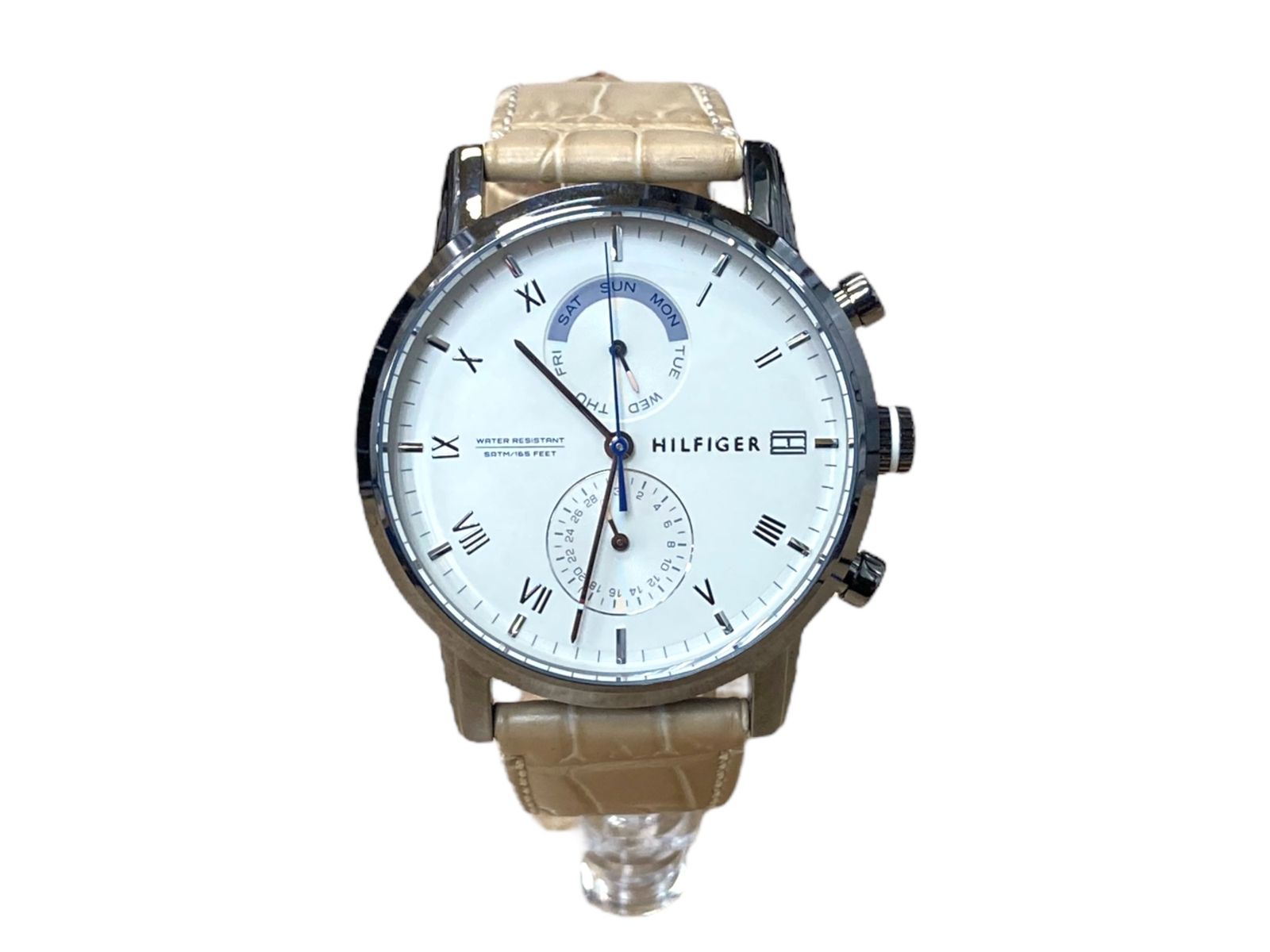 TOMMY HILFIGER (トミーヒルフィガー) アナログ腕時計 レザーベルト TH.329.1.34.2702 1710399 ベージュ ...