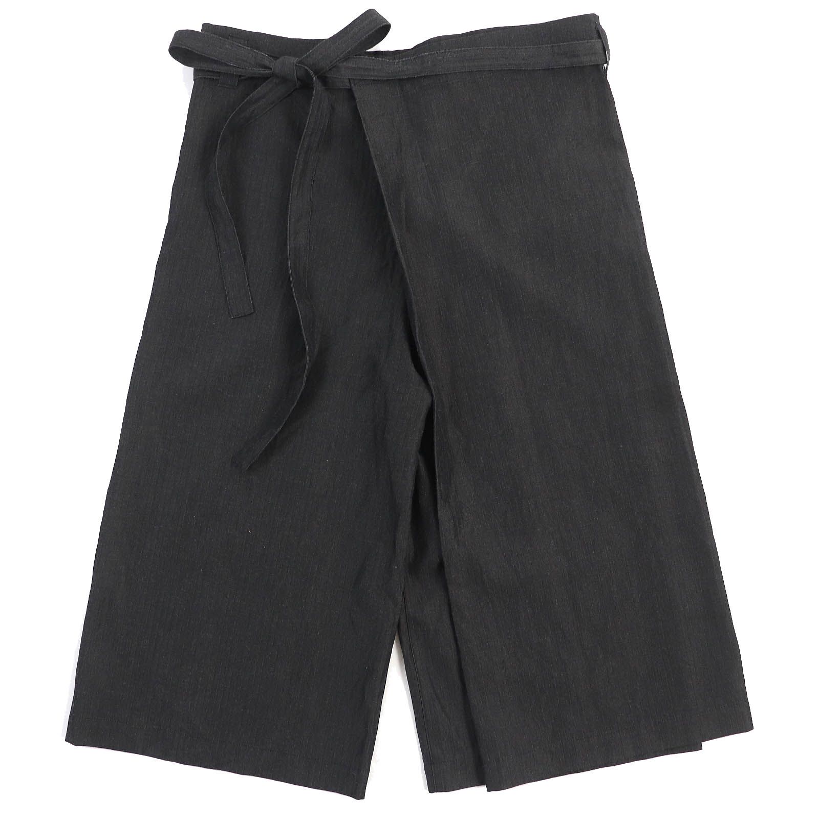 美品 JUNYA WATANABE MAN ジュンヤワタナベマン 2021年製 WI-P007 Wrap Shorts ウール リネン ...