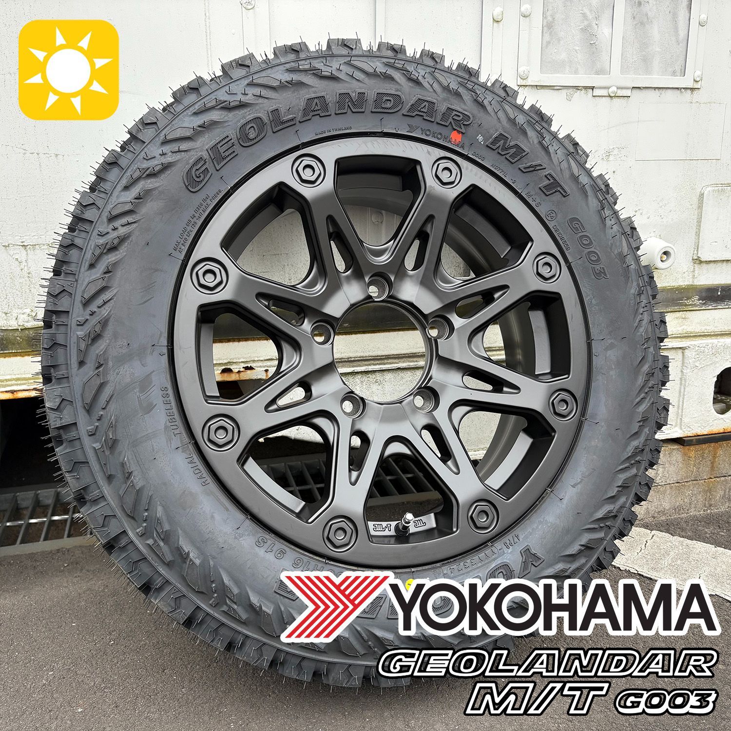 【背面用5本セット】ジムニー タイヤホイール (JB64 JB23) BDX08 ヨコハマ ジオランダー MT G003 選べるタイヤサイズ！185/85R16 175/80R16 ...