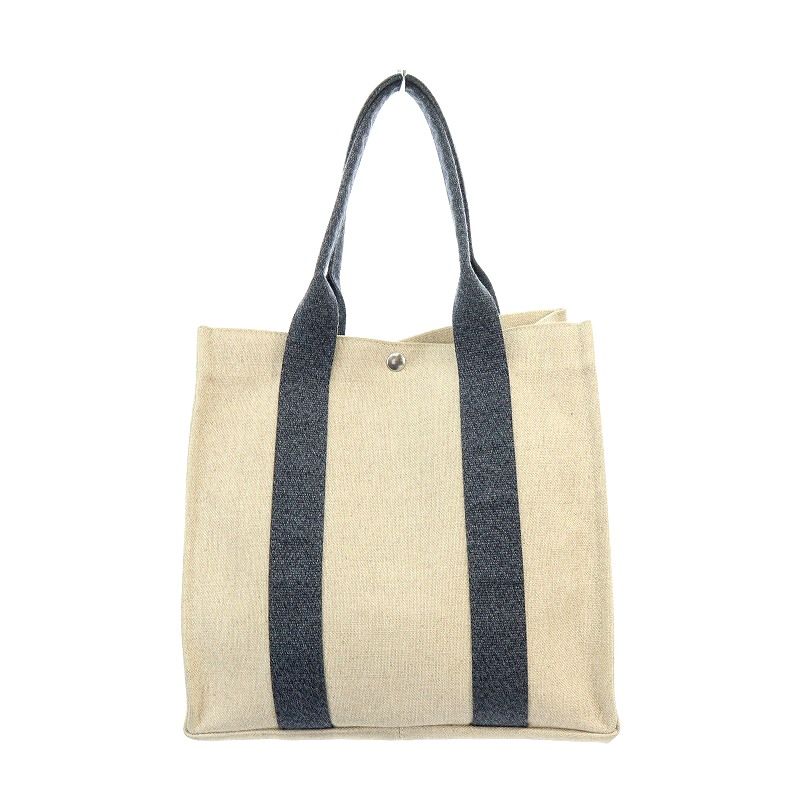 フランソワレニエ FRANÇOIS RÉNIER LINOKO ミディアムトート トートバッグ リネン ベージュ グレー /AK18 - メルカリ