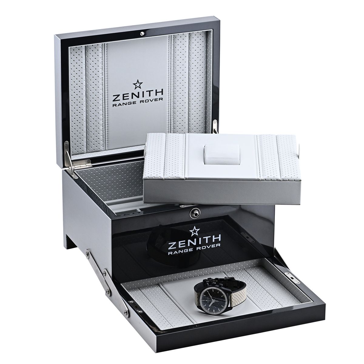 ゼニス ZENITH エルプリメロ レンジローバー 24.2040.400/27.R797 腕時計 レザー ラバー セラミナイズドアルミニウム ...