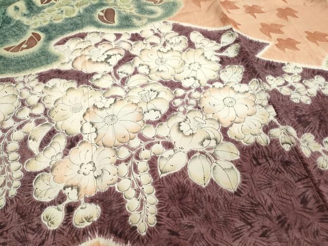 平和屋着物○訪問着 紬地 辻が花 手描き 正絹 逸品 CAAS0109th - メルカリ