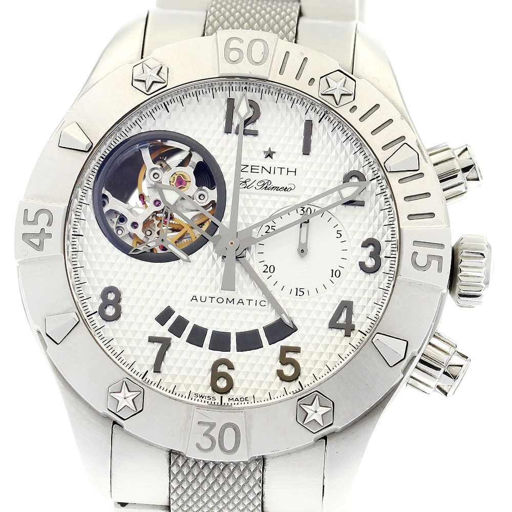 ゼニス ZENITH 03.0516.4021 デファイ クラシック オープン エルプリメロ クロノグラフ 自動巻き メンズ_867698 - メルカリ