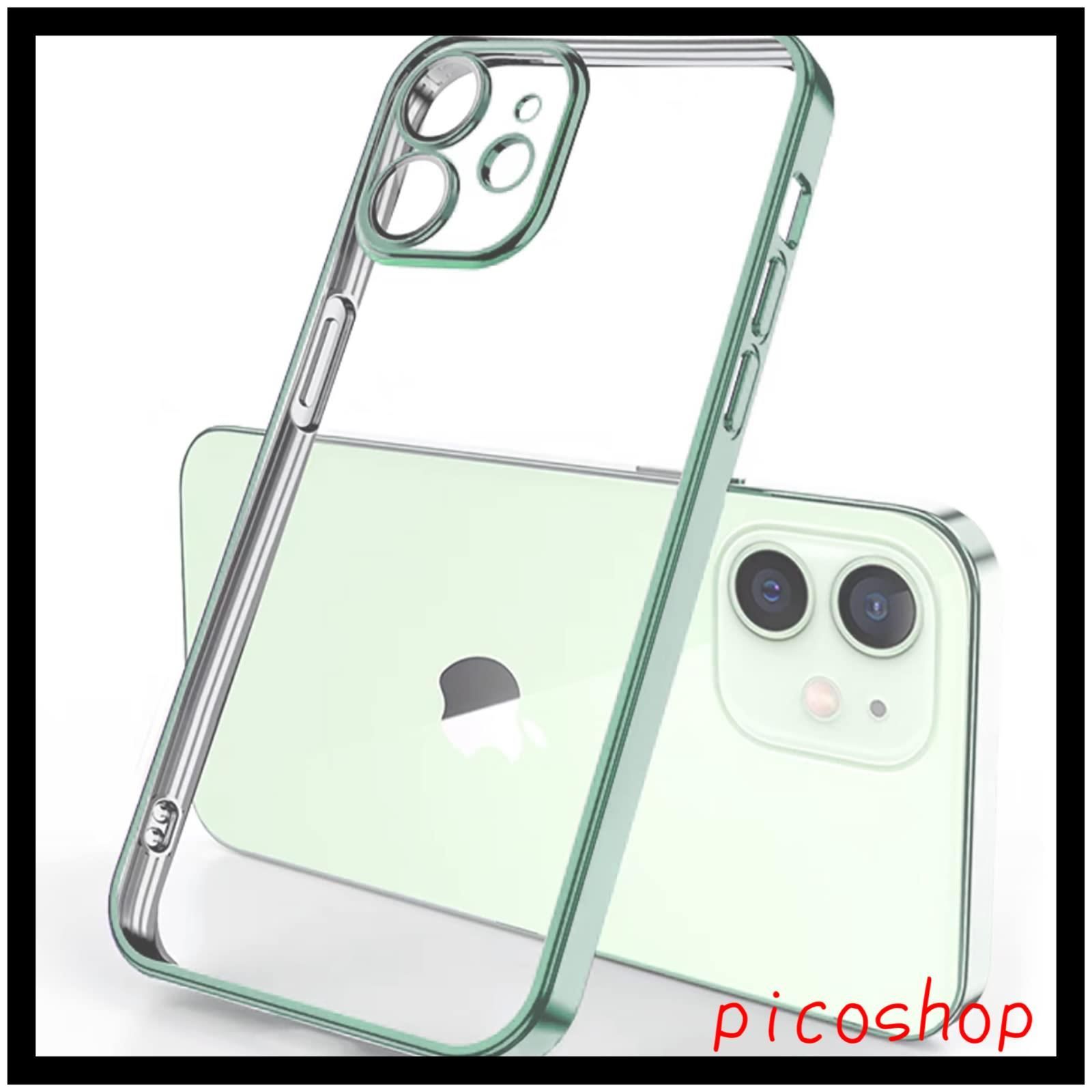 iPhone 12ケースメッキ スマホケース iphone12用超薄型の高級電話12カバー Tecxin レンズオールインクルー透明耐衝撃（iphone 12 アップルグリーン) - メルカリ