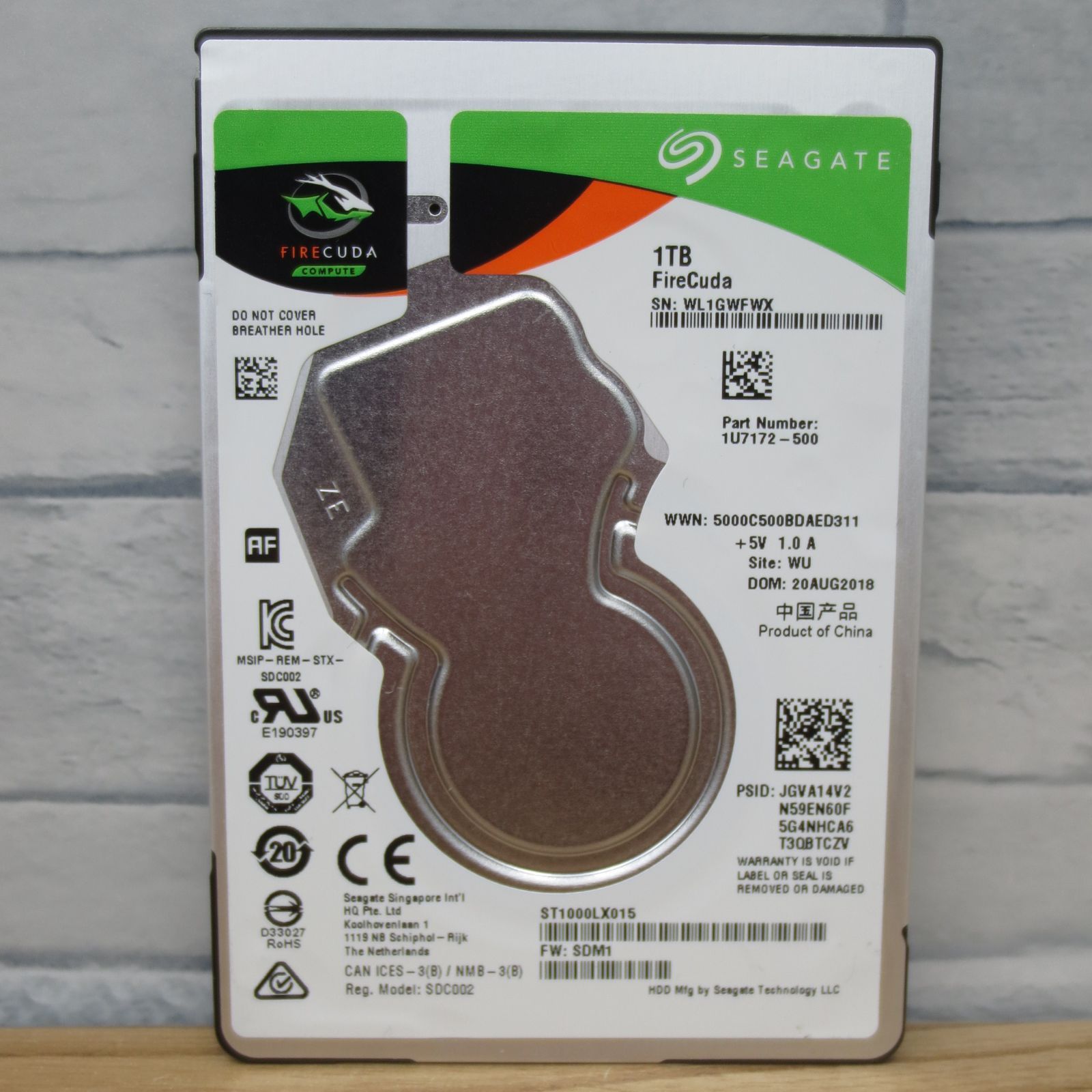 【中古動作品】Seagate 2.5インチ 7mm SSHD SATA(Serial ATA) 1TB ST1000LX015-1U7172⑤ - メルカリ