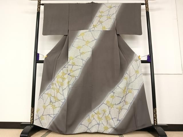 平和屋着物○日本工芸会正会員 蒔糊友禅 中川正洋 訪問着 花菱