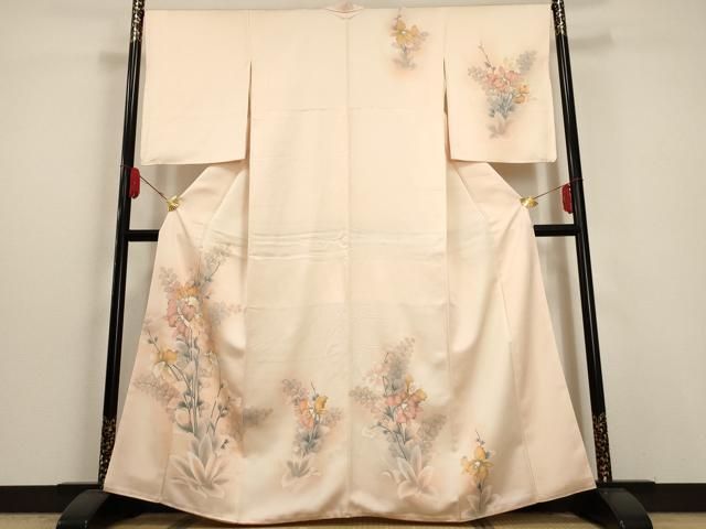 平和屋着物○訪問着 枝垂れ桜 木蓮 椿 ロング丈 正絹 逸品 DAAQ3172ps