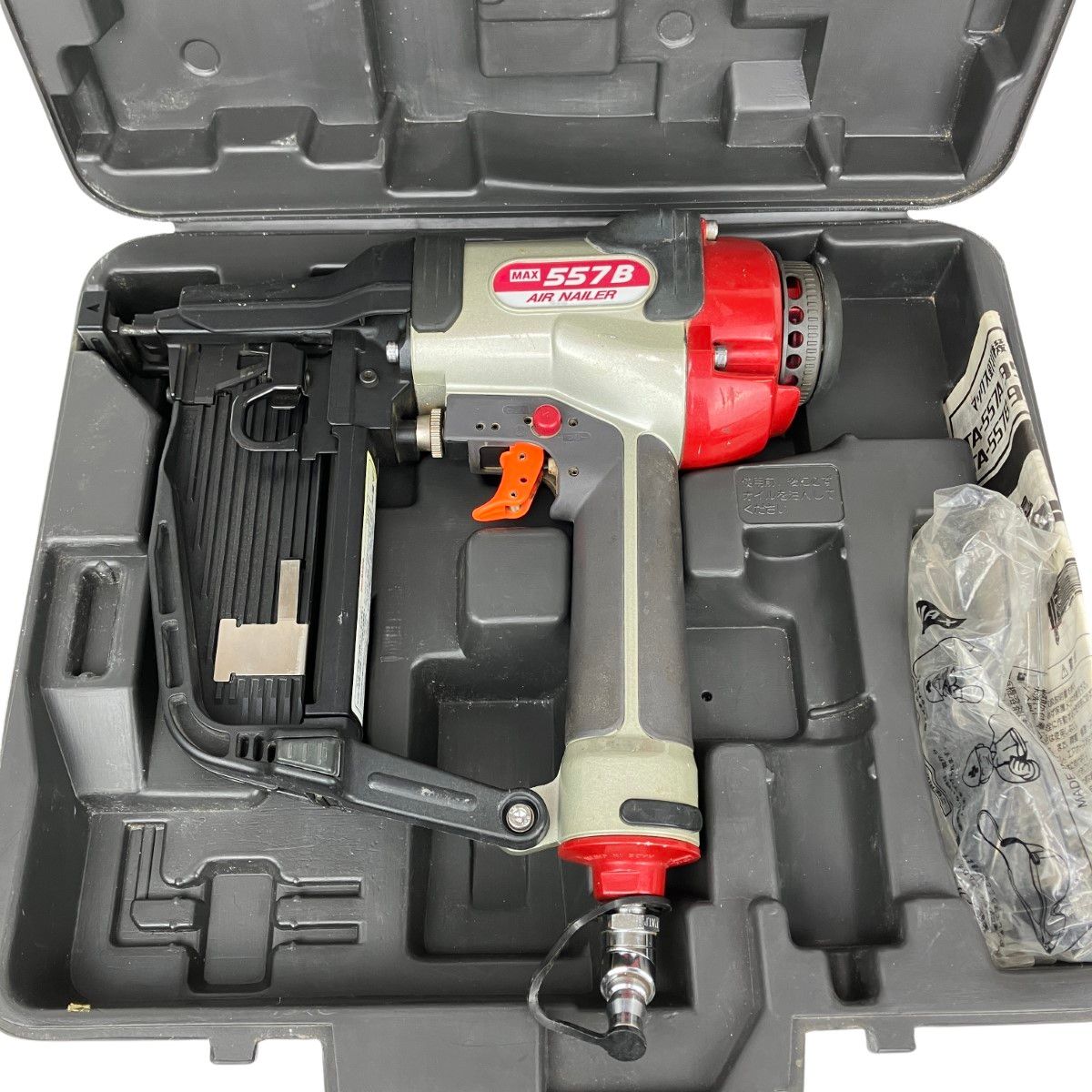 ЗЗMAX マックス 57mm 常圧 エアタッカ 取説 ケース付 TA-557B レッド - メルカリ