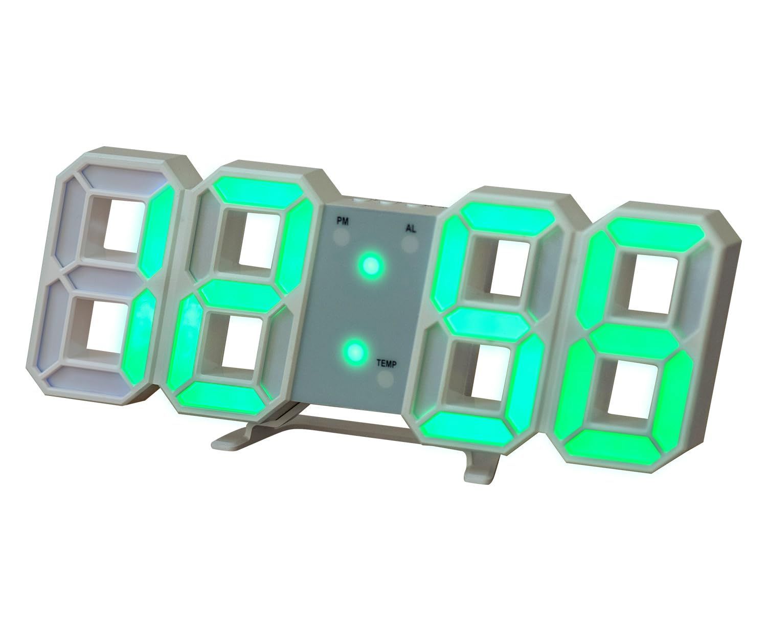 デジタル時計 置き時計 壁掛け 説明書付き LED 3D 韓国 置き型 目覚まし 光る 時計 インテリア 卓上 おしゃれ リビング ゲーミング 机 アラーム 目覚まし時計 LED時計 ...