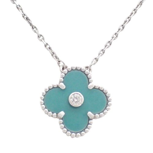 Van Cleef & Arpels(ヴァンクリーフ＆アーペル) ヴィンテージアルハンブラ ダイヤ セーブル ペンダント VCARP9RU00 ...