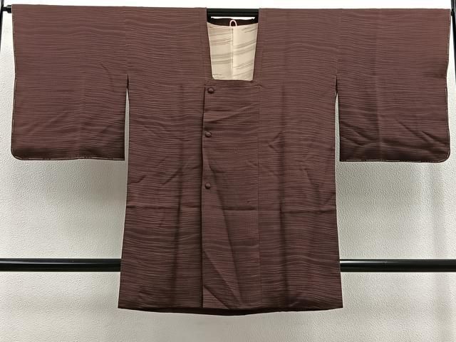 平和屋着物＃道行コート リバーシブル 花菱地紋 暈し染め ロング丈