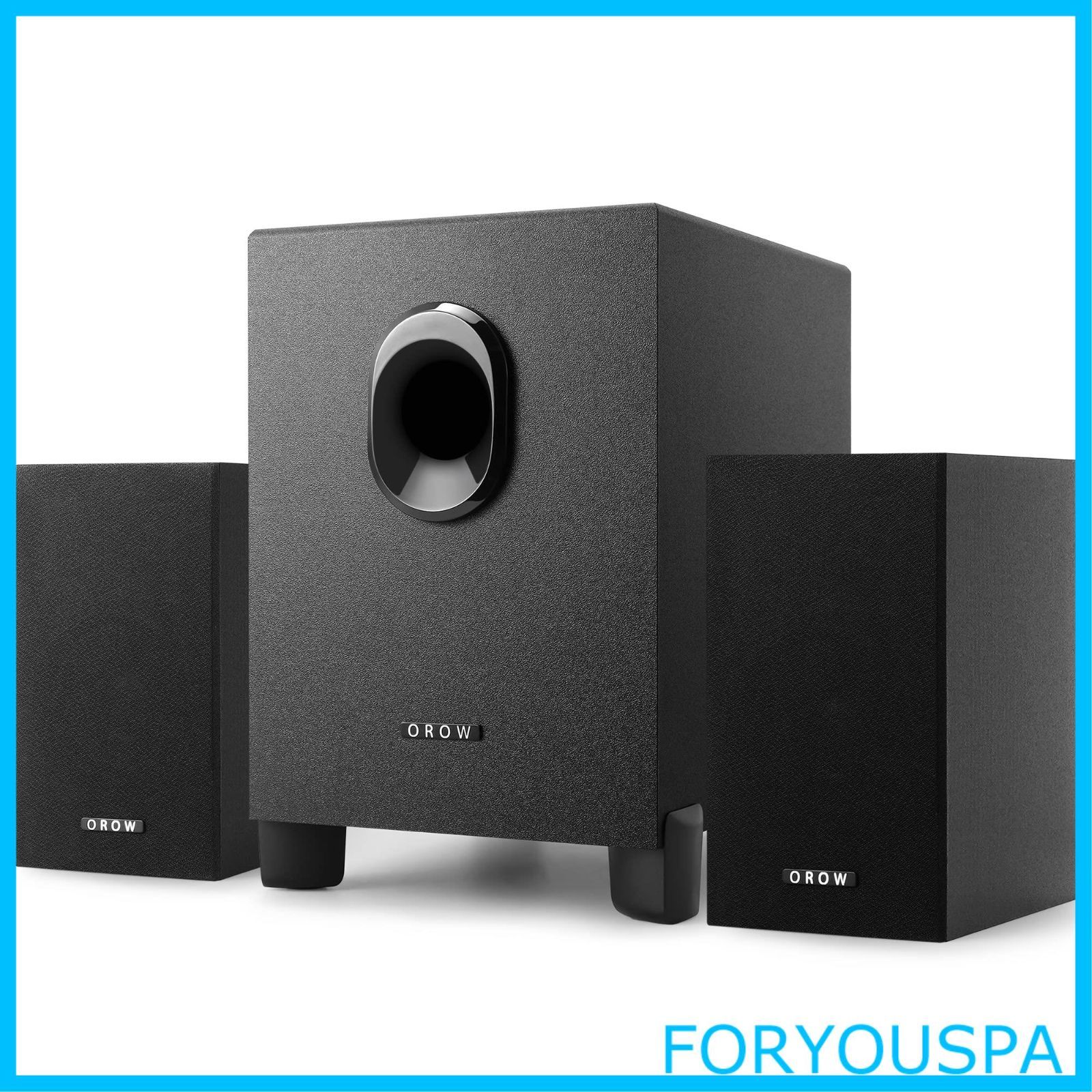 【在庫処分】OROW PCスピーカー パソコン用 ステレオ 2.1ch サブウーファー 16W出力 usb スピーカー 重低音 スマホ テレビ ...