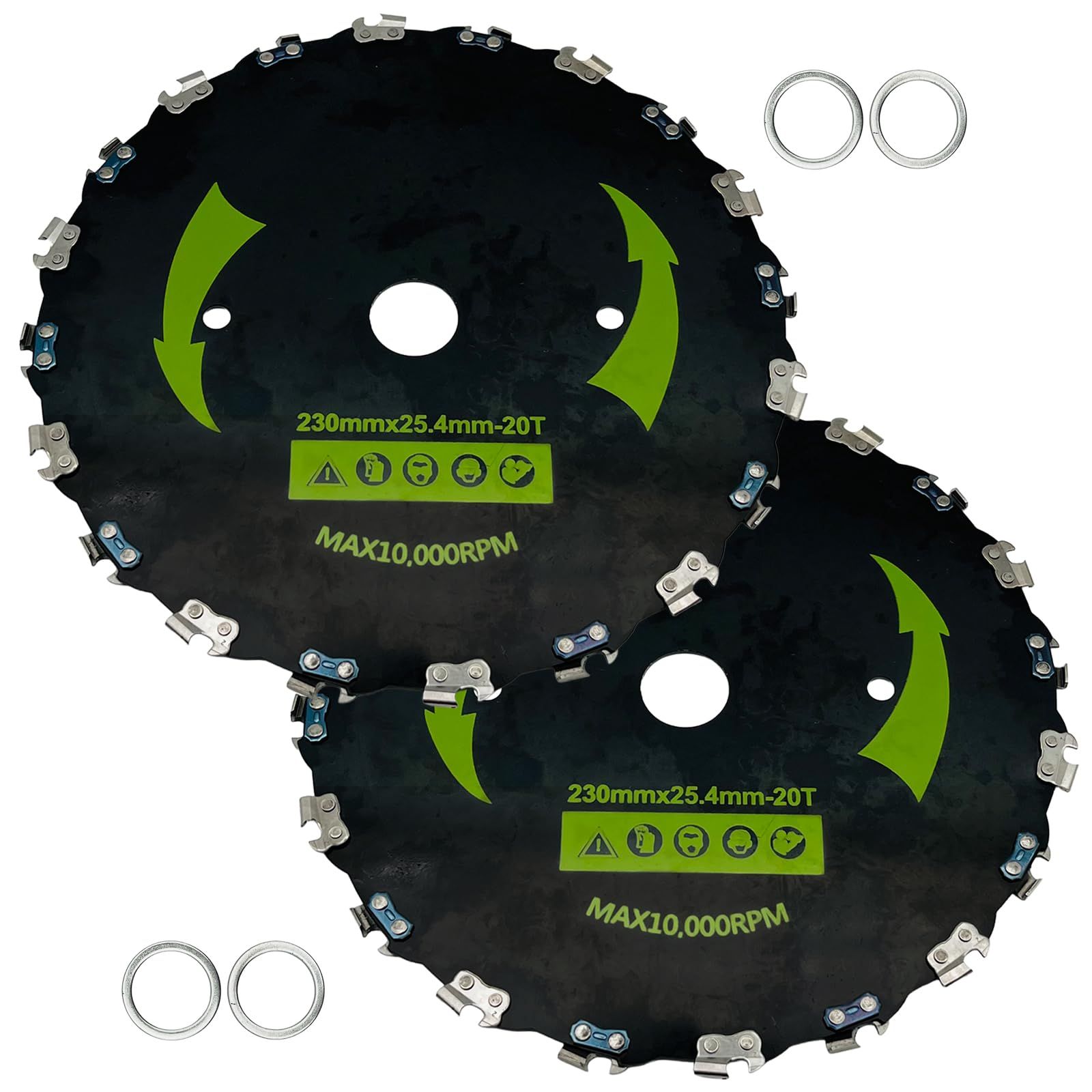 LISPHOS 草刈り機 替え刃 チップソー 草刈り機の刃 草刈り刃 草刈機 部品 230mm 20刃 (2枚セット) [2枚セット] - メルカリ