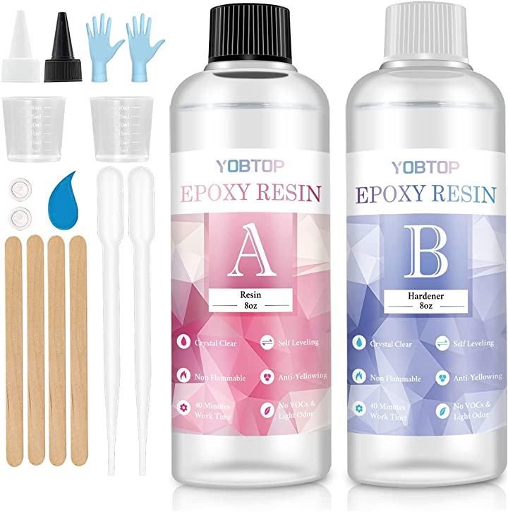YOBTOP 2液性レジン液 474ml 主剤+硬化剤 体積比1:1 ハードタイプ DIYエポキシ樹脂 アクセサリー 日本語説明書( 474ml) - スピード発送 クイックスピード - メルカリ