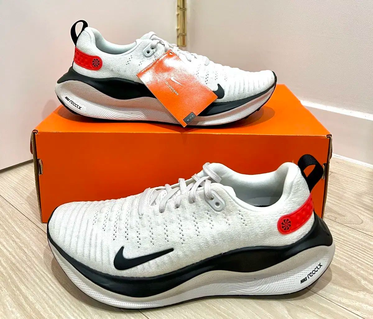 255 ／ US7 5 ) (新規) ナイキ ランニングシューズ リアクト インフィニティ ラン 4 白 - メルカリ