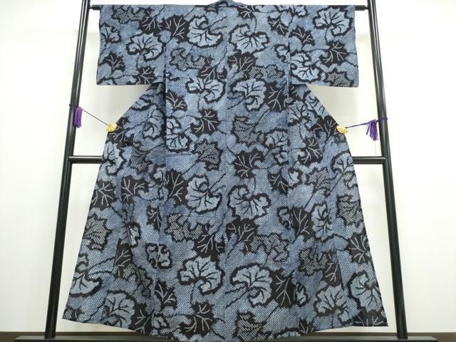 平和屋着物∴夏物 浴衣 有松鳴海絞り 亀甲舞菊文 綿 逸品 CAAW1157ng