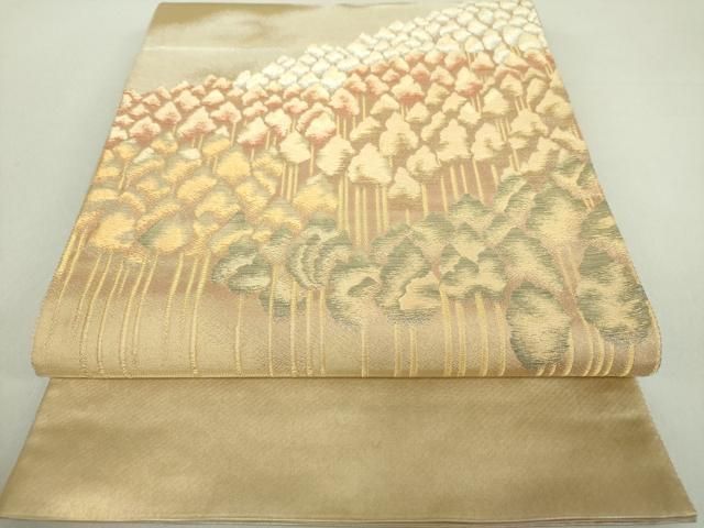 平和屋着物○田中工芸織物 祥園謹製 両面 全通柄袋帯 横