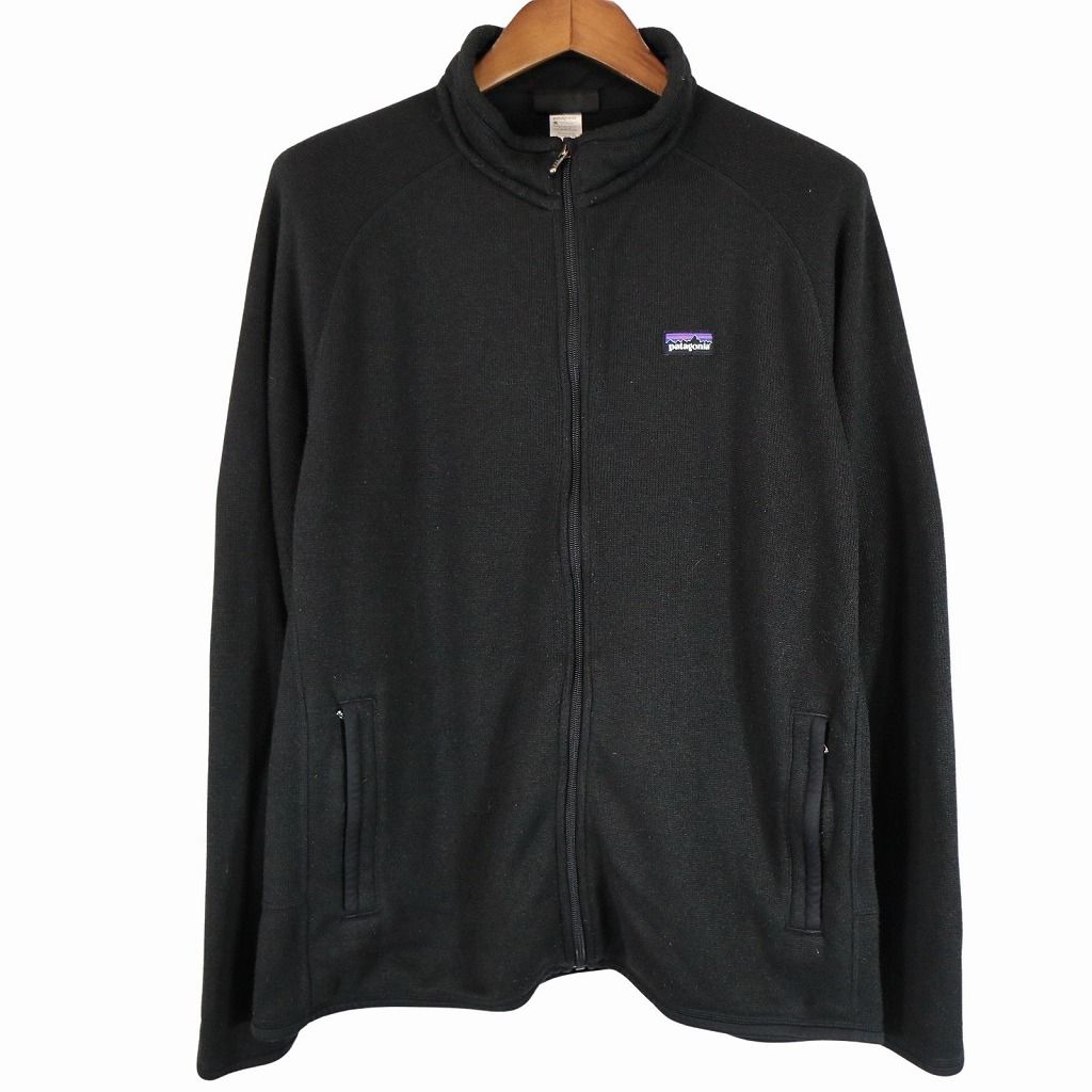 patagonia パタゴニア フリースジャケット アウトドア キャンプ アウター 防寒 登山 ブラック (メンズ XL) 中古 古着 ...