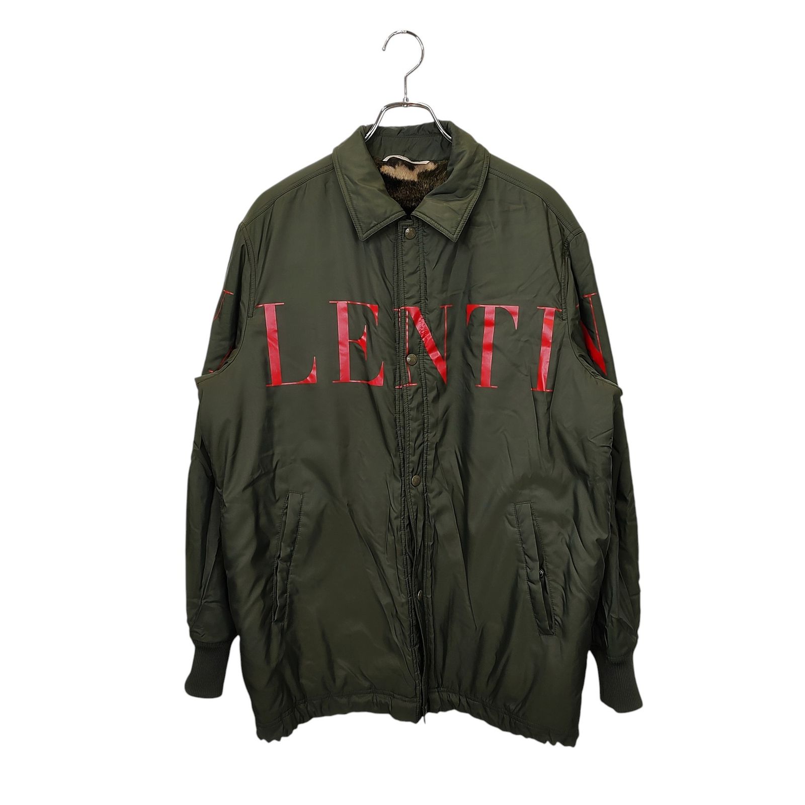 VALENTINO ヴァレンティノ Logo Ecofur Lined Coach Jacket VALENTINO ヴァレンティノ Logo Ecofur Lined Coach Jacket