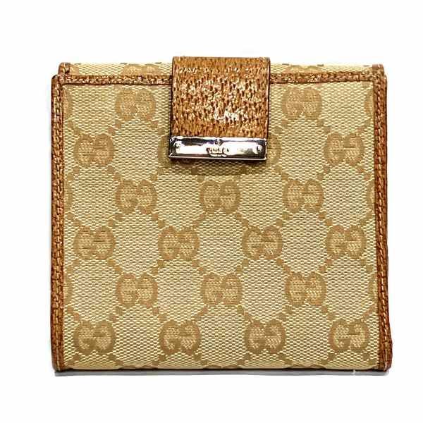 グッチ GGライン Wホックキャンバス 115090 2つ折り財布 レディース