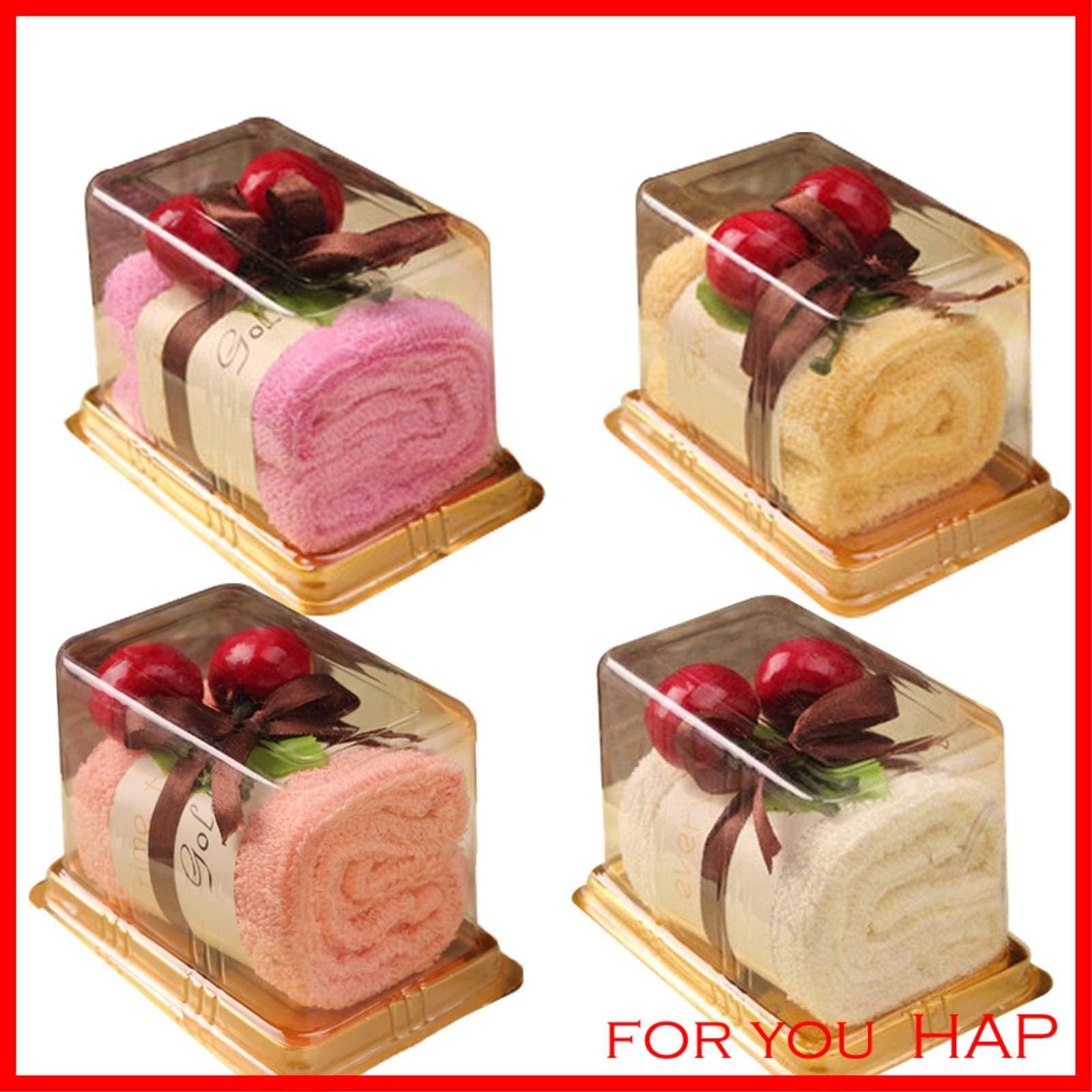 【人気商品】Tumao タオル ケーキ風 ハンカチ かわいい 4個セット ランダム配達 ギフト 結婚式 誕生日 お返し 景品 退職お礼 ...