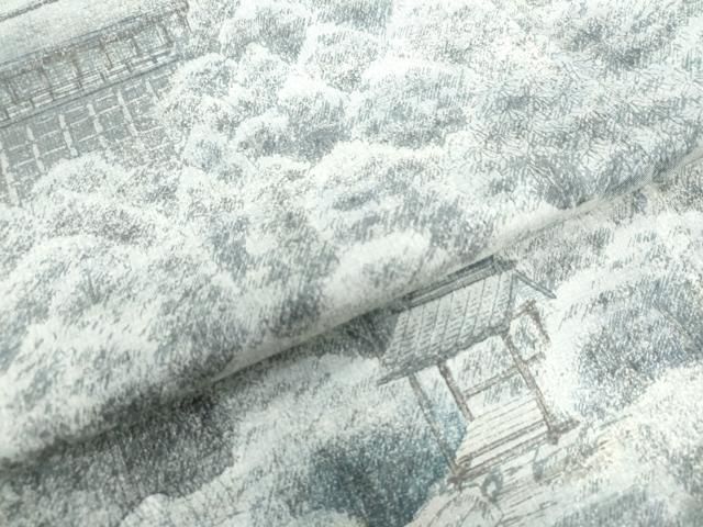 平和屋着物○訪問着 本場染大島紬 作家物 清水寺 正絹 逸品 CAAW8418yc