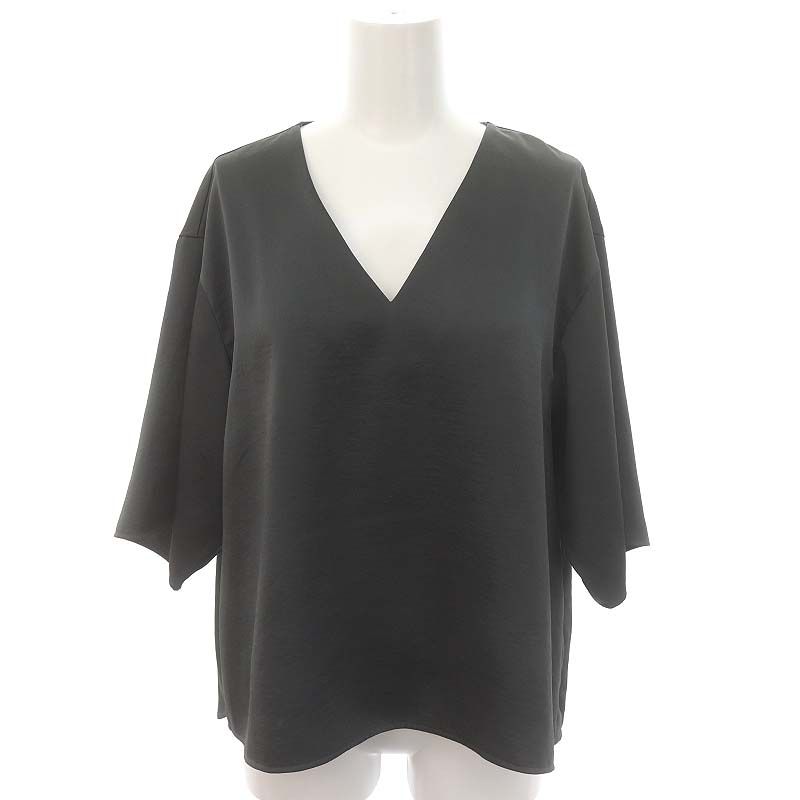 アイシービー iCB 22SS Calm Vネックブラウス 半袖 6 L チャコールグレー BLCYNM0203 /AT OS - メルカリ