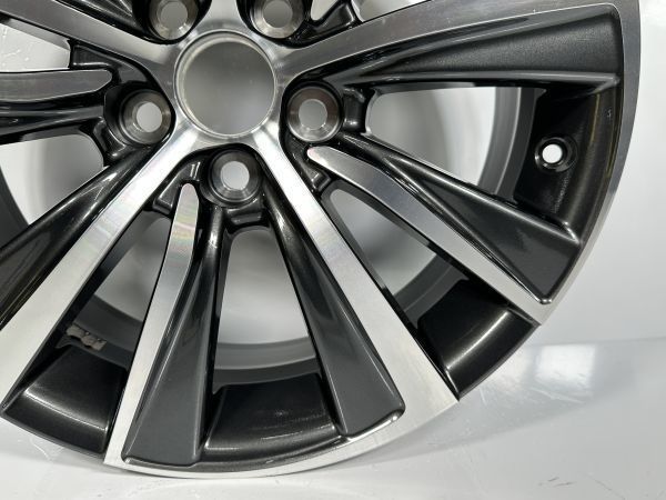 ☆美品☆ ハリアー MXUA80 純正 アルミホイール×1本 ガンメタ/ポリッシュ 18インチ 7J PCD114.3 5穴 ハブ径60 ...