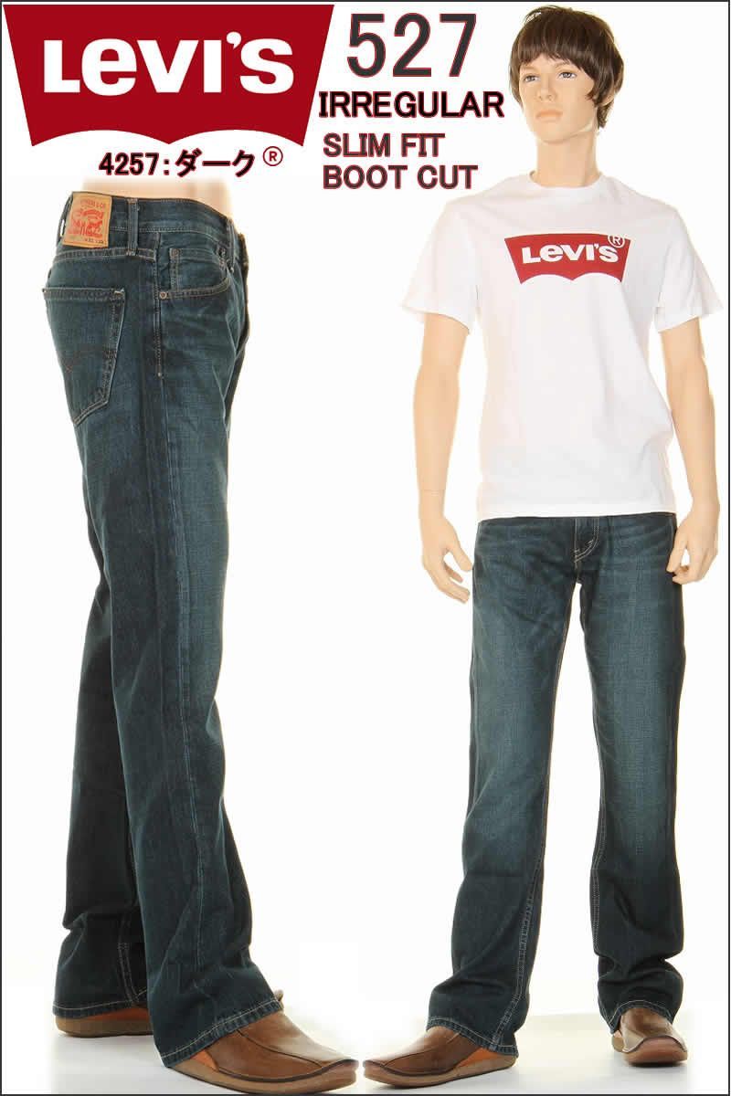 Levi's 527 IRREGULAR SLIM FIT BOOT CUT ビッグサイズ 44in リーバイス 05527-4257 ...