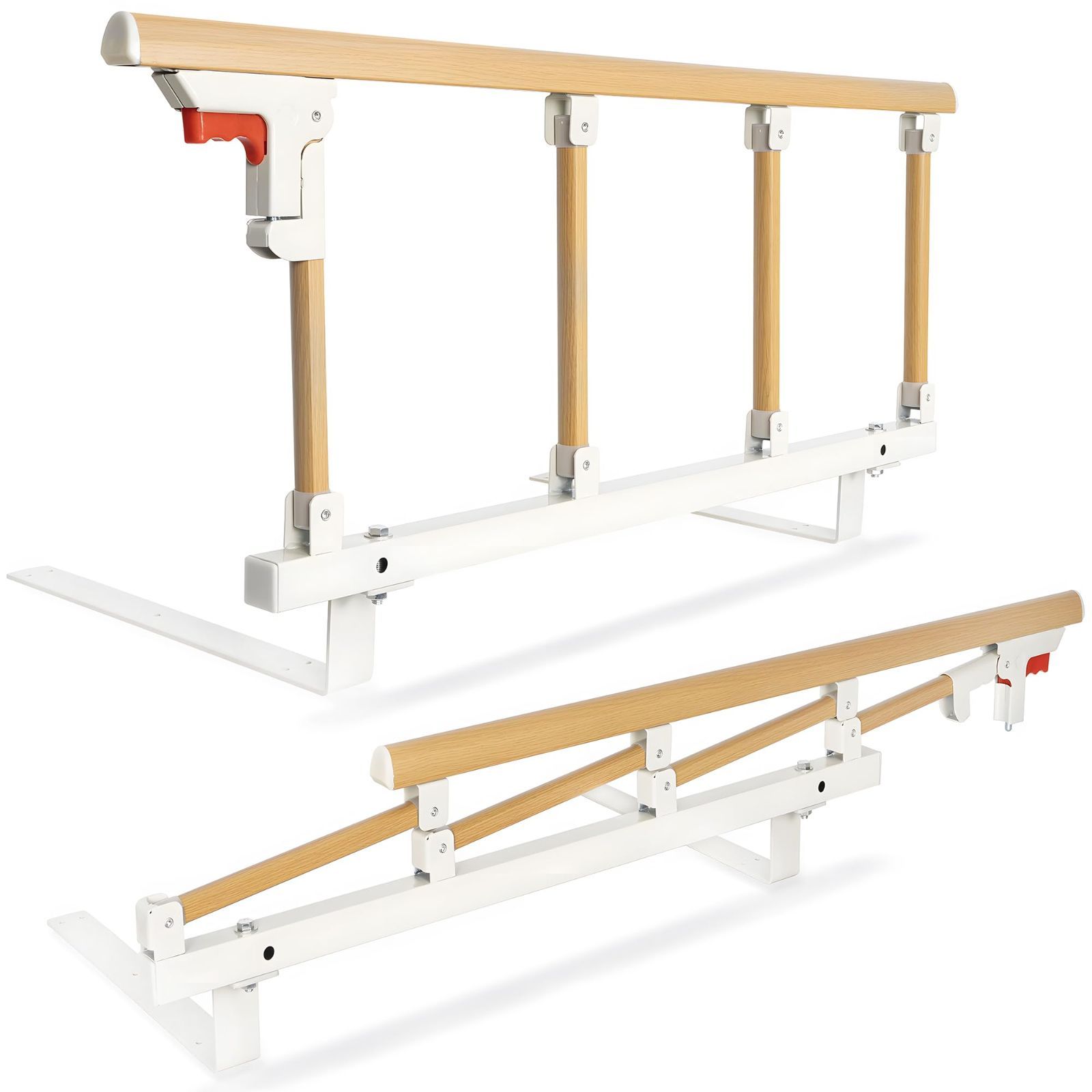 【人気商品】折りたたみ式 介護用サイドレール ベッド柵 ベッドガード 転落防止 BQKOZFIN 幅96cm - メルカリ