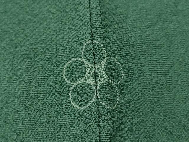 平和屋着物○上質な色無地 鹿の子地紋 白鼠色 さが美扱い 正絹 逸品