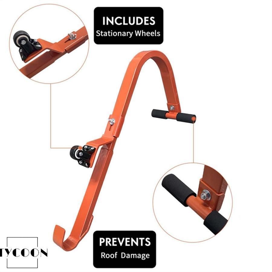 はしごスタビライザー 2個 ルーフラダーフック ホイール付き ホイール