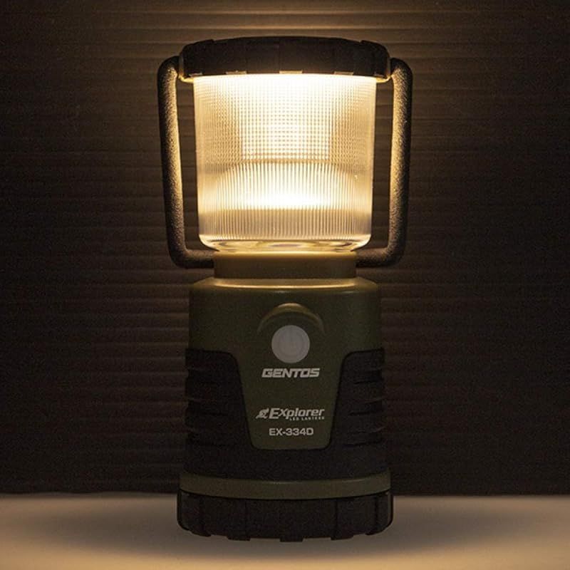 GENTOS(ジェントス) LED ランタン ミニ 小型 単3電池式 440ルーメン エクスプローラー EX-334D キャンプ アウトドア ライト 照明 防災 1 - メルカリ