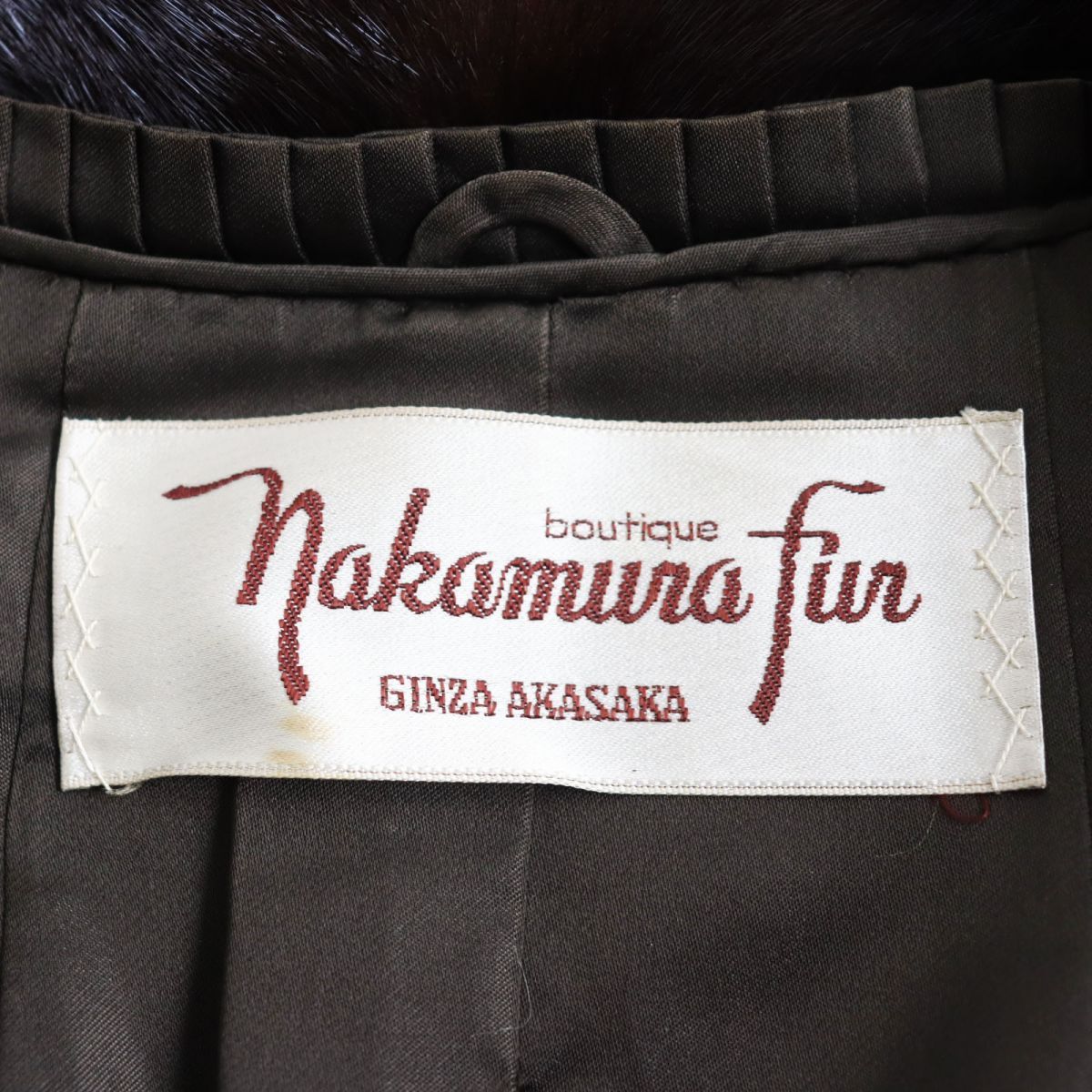 美品○Nakamura Fur ナカムラファー MINK ミンク 本毛皮ショートコート