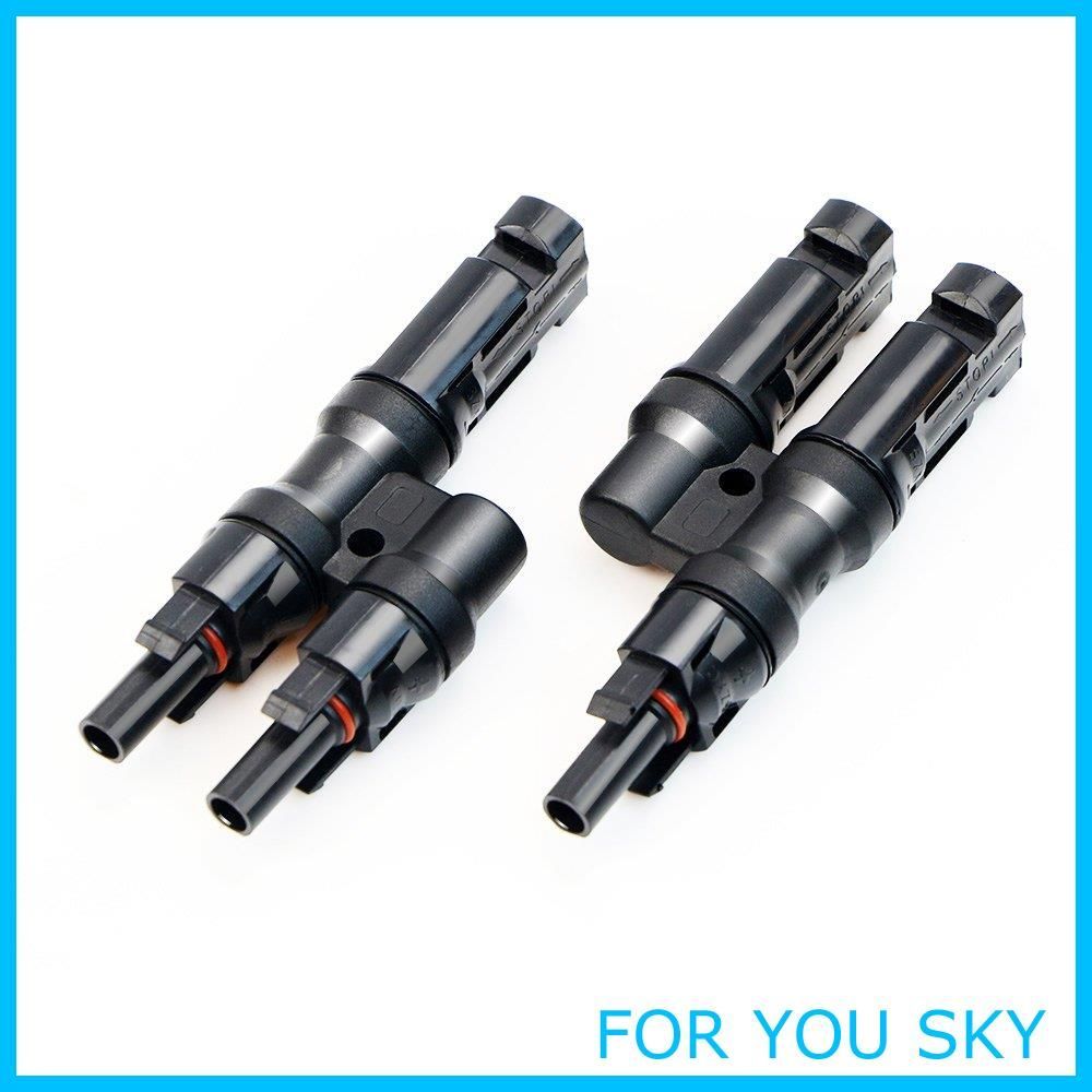 【人気商品】MC-4 コネクター ALLPOWERS ソーラーパネル専用 MMF + FFM ブランチ Y字型コネクター ソーラーパネル間の ...