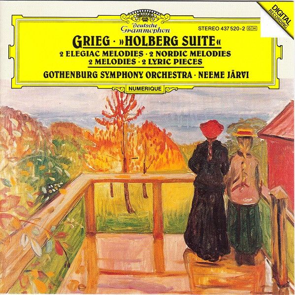 CD Grieg, Jarvi; Gothenburg Symphony Grieg:Holberg Ste/Lyric Pieces 4375202 Deutsche Grammophon ...