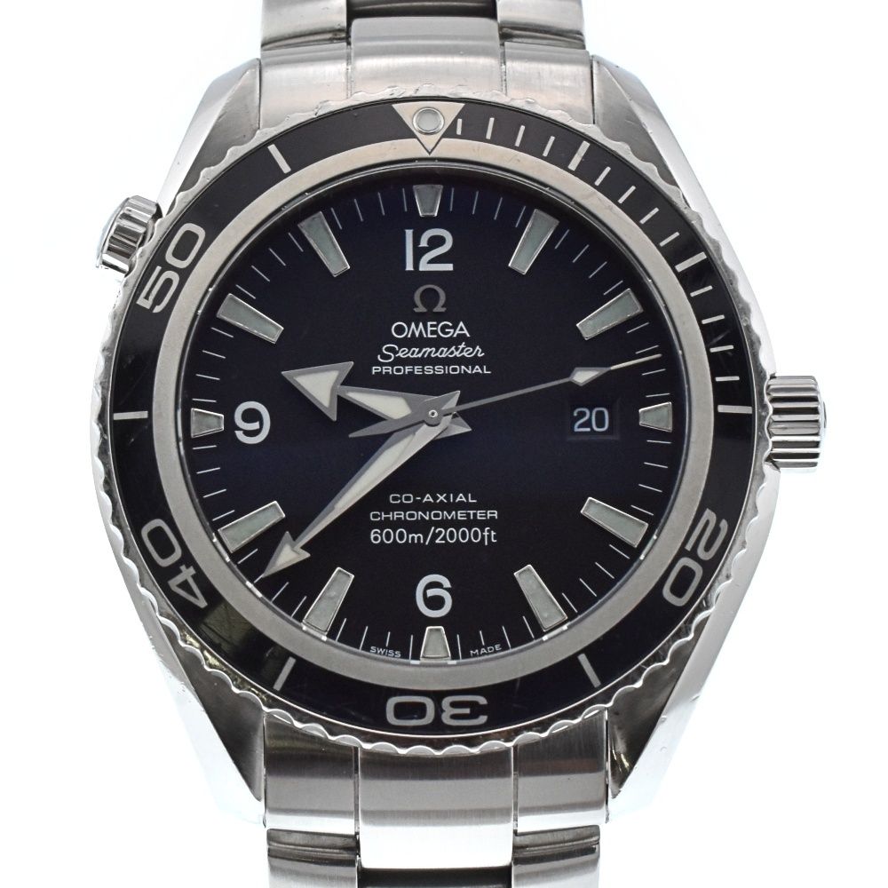 オメガ OMEGA 2200.50 シーマスター プラネットオーシャン 600 CO-AXIAL 自動巻き メンズ良品箱・保証書付き O ...