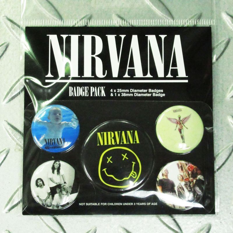 オフィシャル バンド缶バッジ ニルヴァーナ NIRVANA Iconic 5個セット - メルカリ