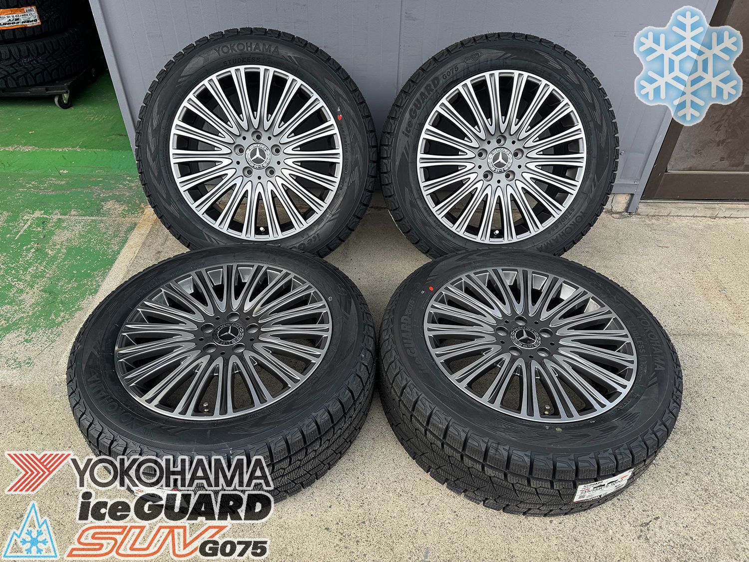 即納 スタッドレス ベンツ GLBクラス X247 ヨコハマ アイスガード SUV G075 235/55R18 18インチ 新品タイヤホイールセット 1台分 4本セット - メルカリ
