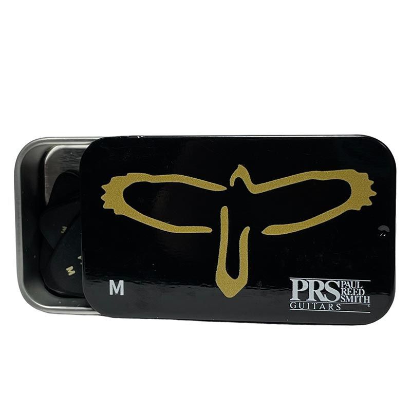 PRS Gold Birds Assorted Picks w/Tin (12) (Med) ピック缶 12枚入り〈Paul Reed ...