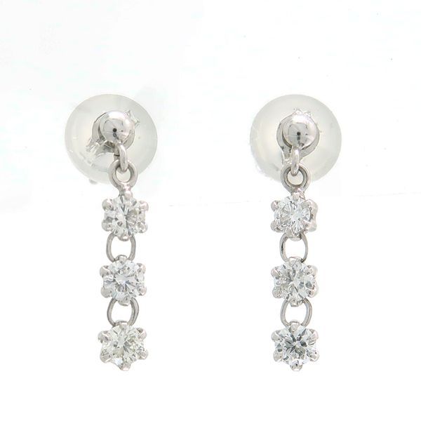 PT900 ダイヤモンド ピアス 0.15/0.15ct ハート＆キューピッド 0.5g プラチナ 送料込 質屋-10237 - メルカリ