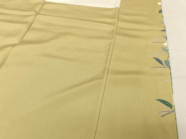 平和屋着物○高級染元 粋峰 林芳夫 京加賀友禅 訪問着 草花文 暈し染め