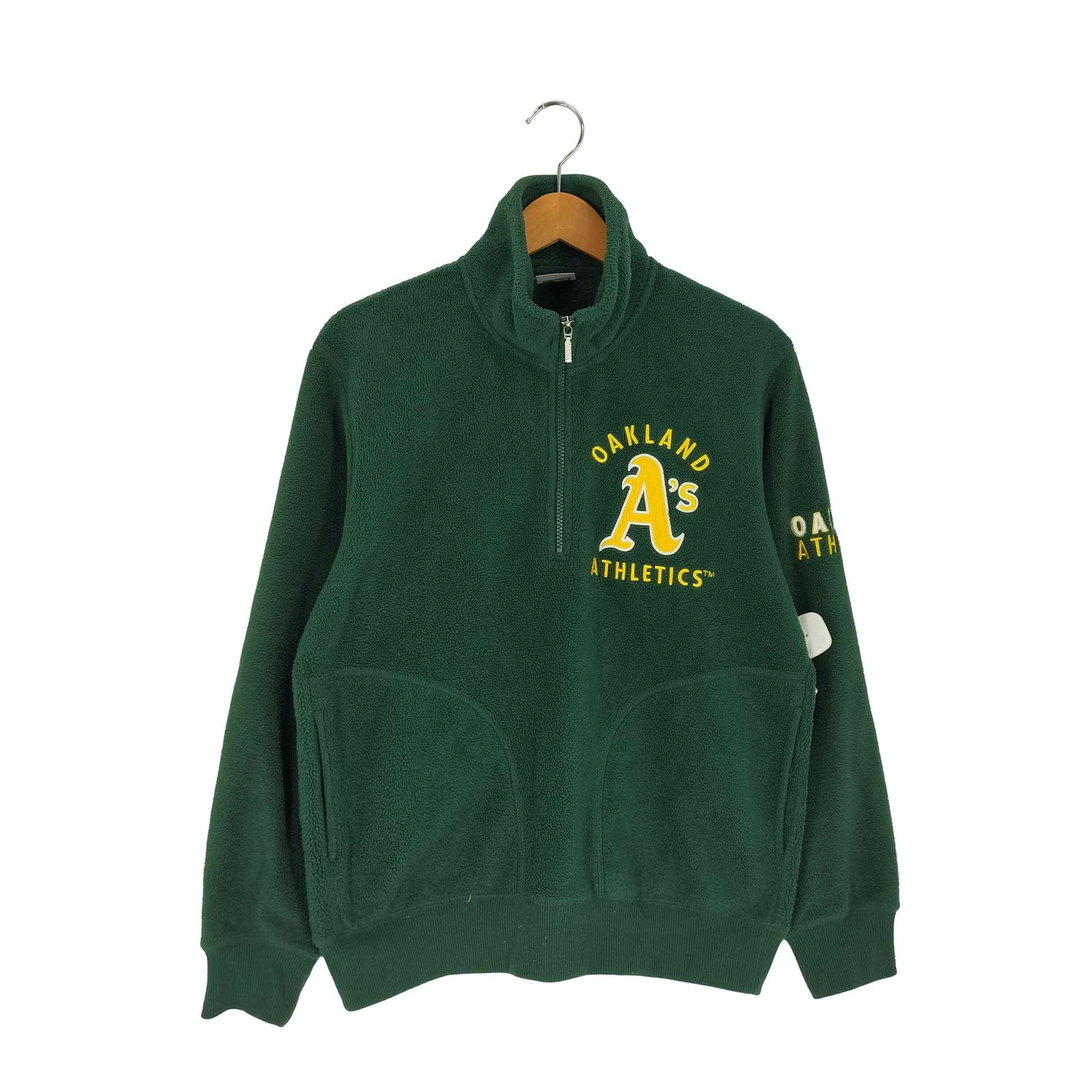 ユニクロ UNIQLO MLBチームロゴ刺繍 ハーフジップ フリースジャケット メンズ JPN：L - メルカリ