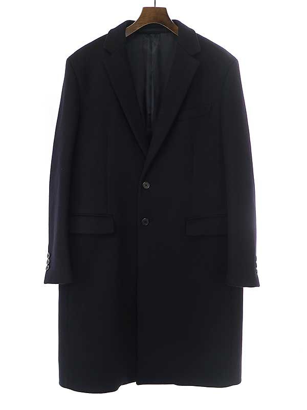 PRADA プラダ 16AW カシミヤ混チェスターフィールドコート ブラック 52 - MODESCAPE - メルカリ