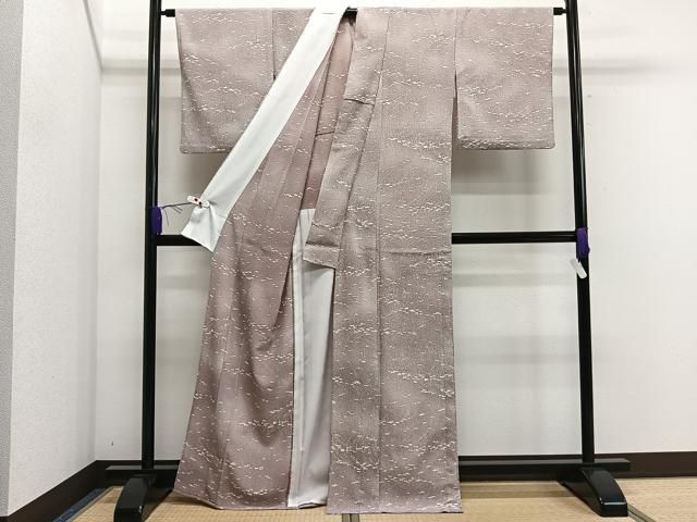 平和屋着物▽小紋 単衣 抽象文 洗える着物 CAAS2415xi